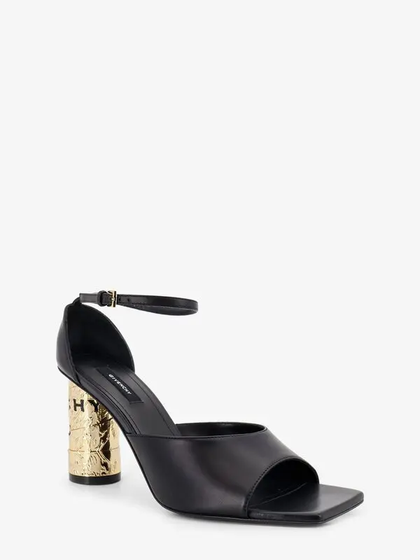 Givenchy Leather Sandals With Metal Heel