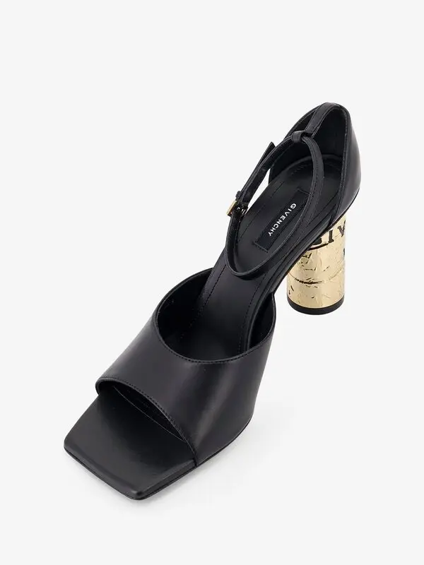Givenchy Leather Sandals With Metal Heel