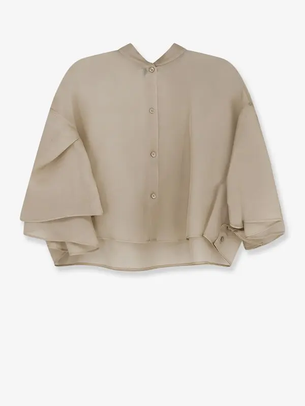 Max Mara Mxadonna Silk Shirt - Beige