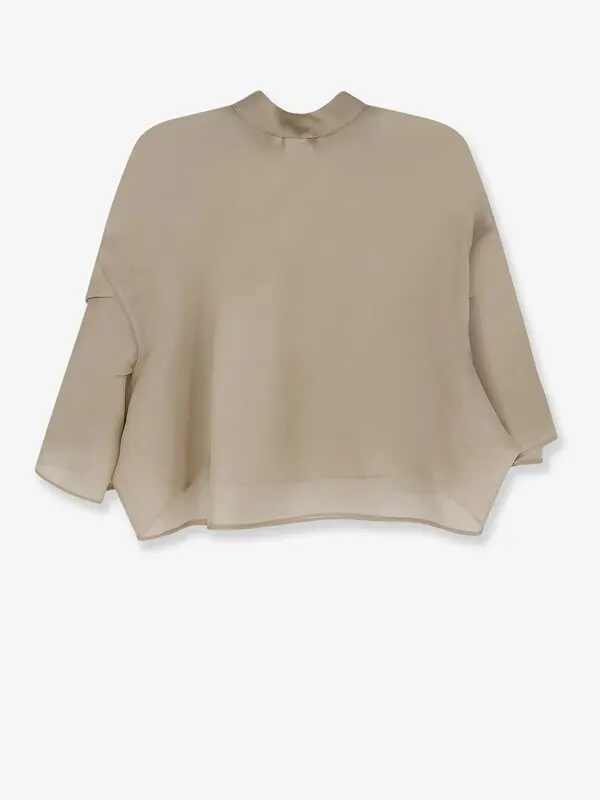 Max Mara Mxadonna Silk Shirt - Beige