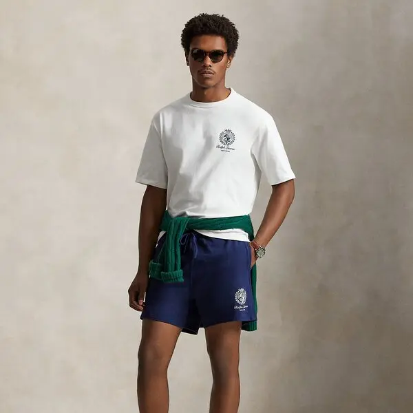 Ralph Lauren 5-inch Relaxed Fit Graphic Short - Newport Navy