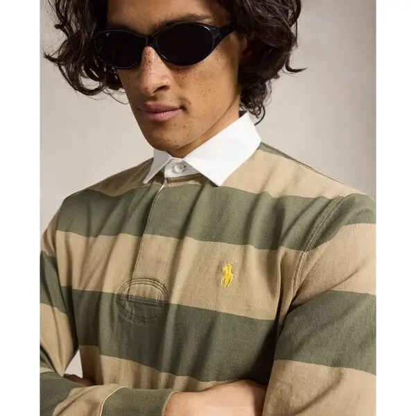 Ralph Lauren The Iconic Rugby Shirt - Olive/tan