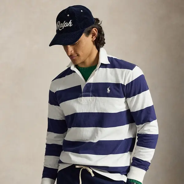 Ralph Lauren The Iconic Rugby Shirt - Trophy Cream/navy