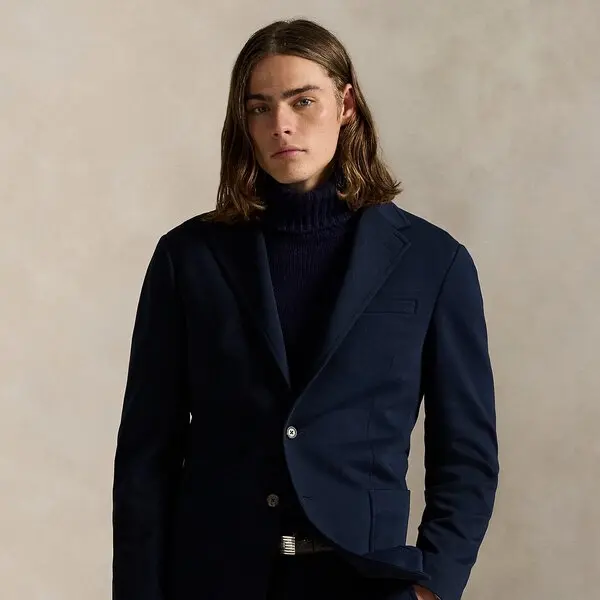 Ralph Lauren Polo Oft Modern Fit Double-knit Jacket - Aviator Navy