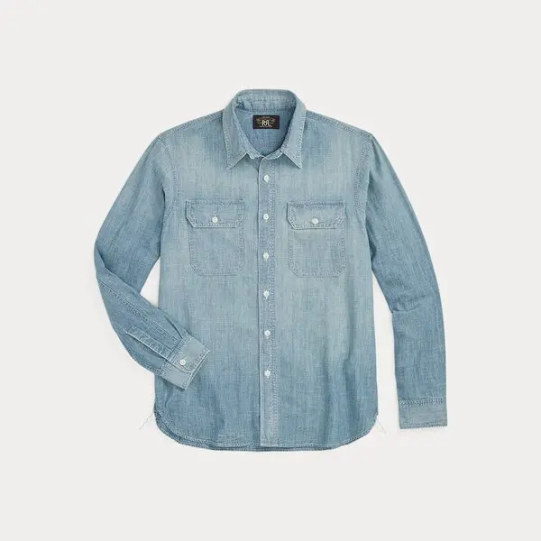 Ralph Lauren Indigo Chambray Workshirt - Medium Wash
