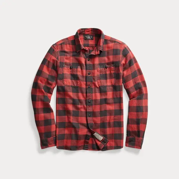 Ralph Lauren Paid Twi Workshirt - Red/black