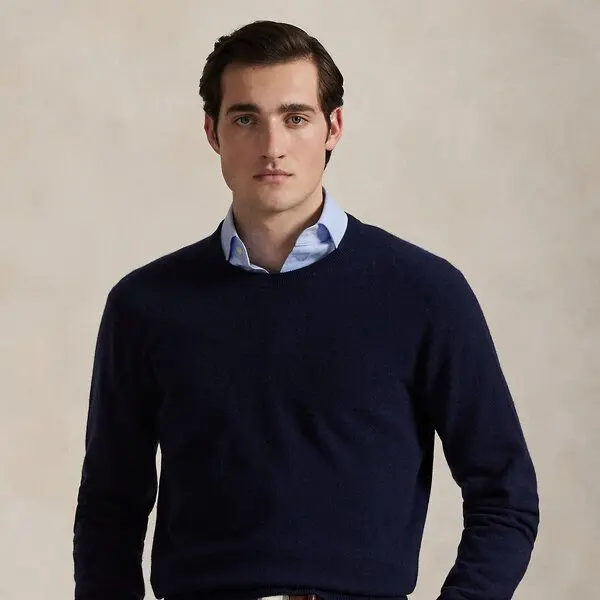 Ralph Lauren Cashmere Crewneck Sweater - Hunter Navy
