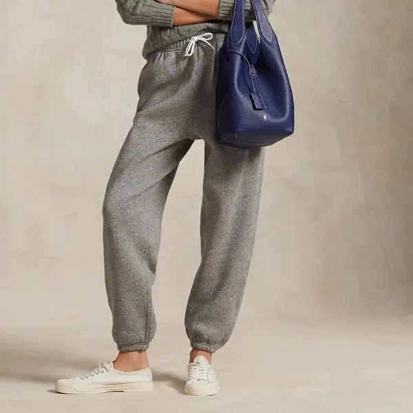 Ralph Lauren Feece Drawstring Sweatpant - Dark Vintage Heather
