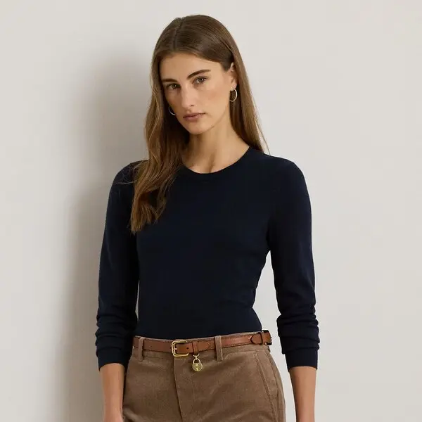 Ralph Lauren Cotton-blend Sweater - Lauren Navy