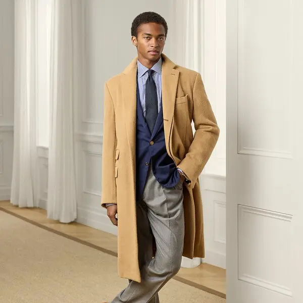 Ralph Lauren Kent Handmade -hair Topcoat - Camel