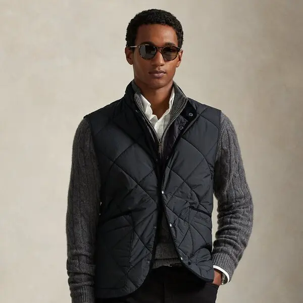 Ralph Lauren The Hurston Quited Utiity Vest - Polo Black