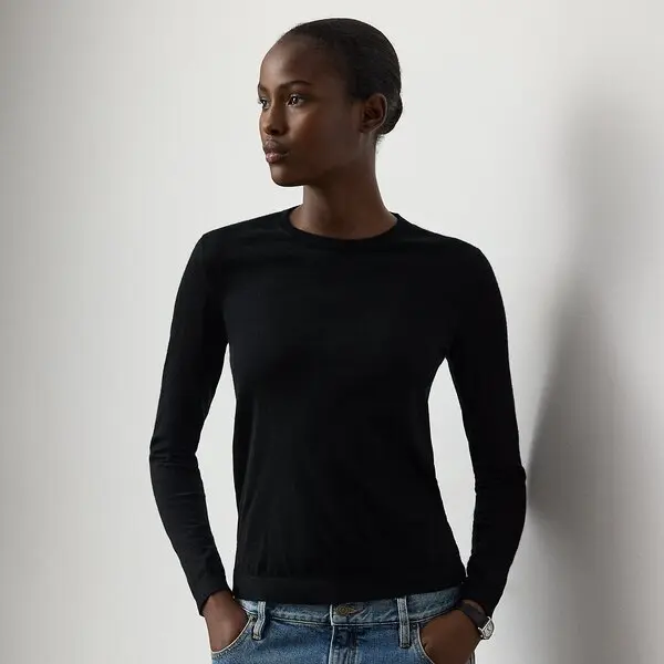 Ralph Lauren Cashere Crewneck Sweater - Black