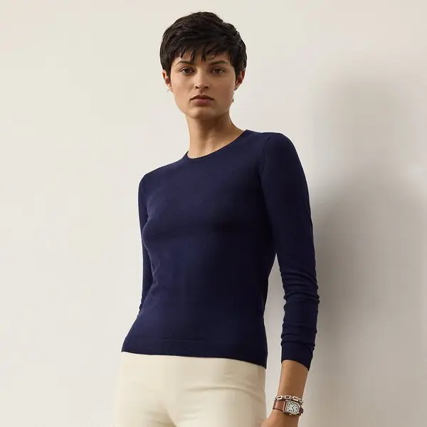 Ralph Lauren Cashmere Crewneck Sweater - Lux Navy