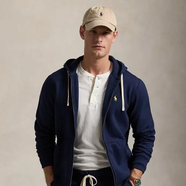 Ralph Lauren Full-zip Fleece Hoodie - Cruise Navy