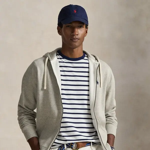 Ralph Lauren Full-zip Fleece Hoodie - Light Sport Heather