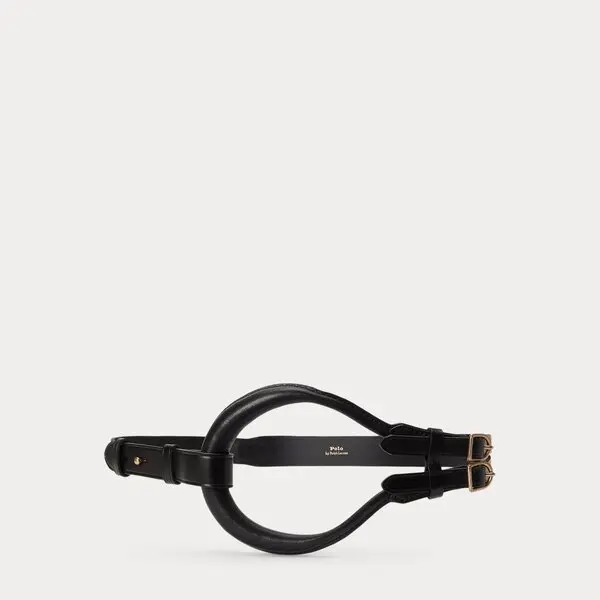 Ralph Lauren Double-buckle Equestrian Belt - Black