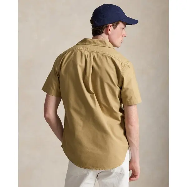 Ralph Lauren Classic Fit Garment-dyed Oxford Shirt - Cafe Tan