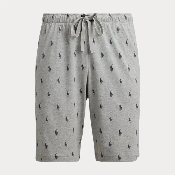 Ralph Lauren Printed Relaxed-fit Pajama Short - Andover Heather/navy
