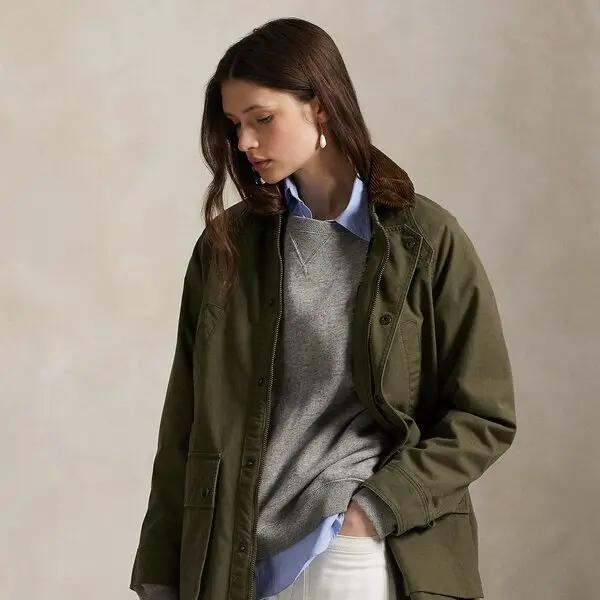 Ralph Lauren Cotton Utility Jacket - Olive