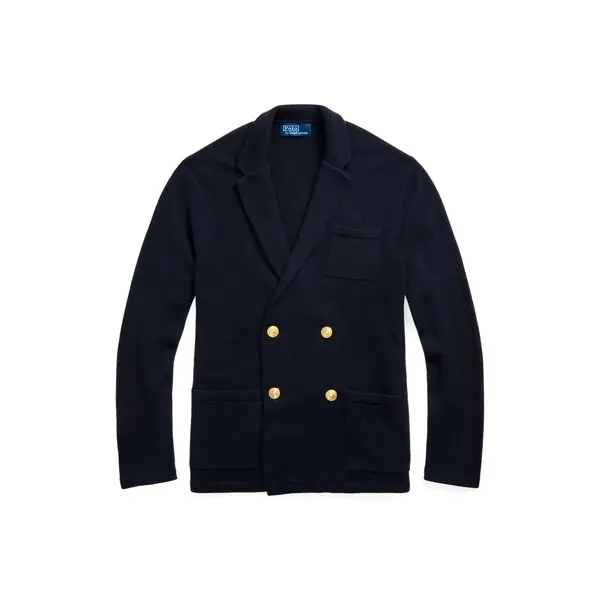 Ralph Lauren Cashmere Knit Polo Blazer Cardigan
