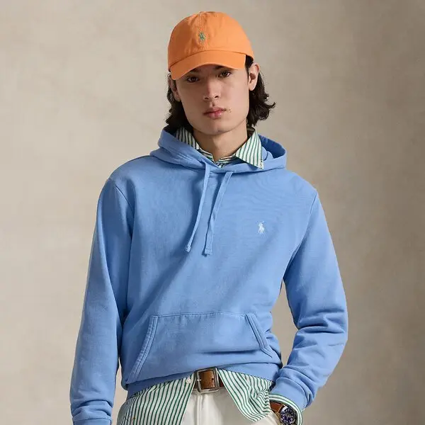 Ralph Lauren Loopback Fleece Hoodie - Bristol Blue