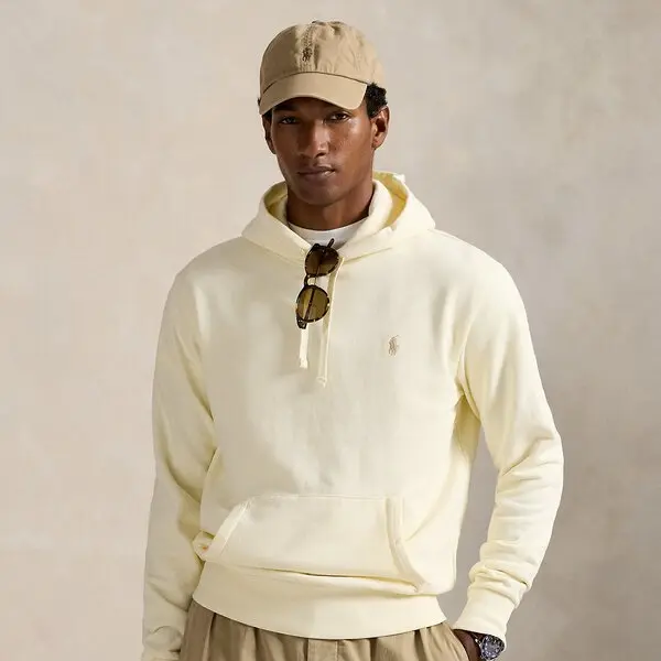 Ralph Lauren Loopback Fleece Hoodie - Clubhouse Cream