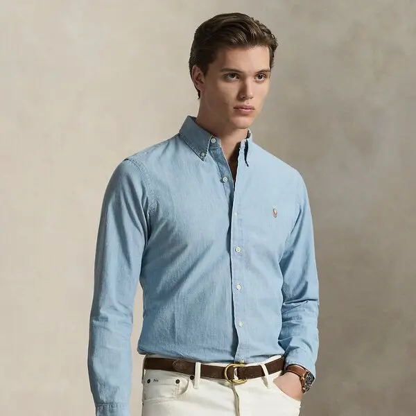 Ralph Lauren Classic Fit Indigo Chambray Shirt