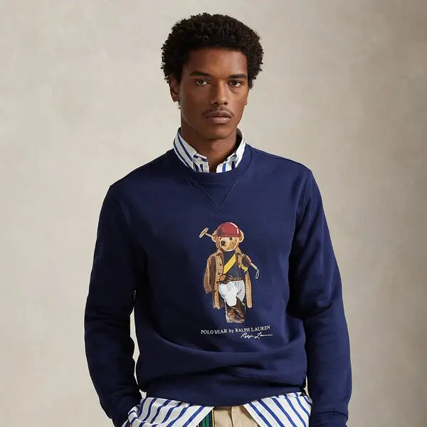 Ralph Lauren Polo Bear Fleece Sweatshirt - Newport Navy Society Bear