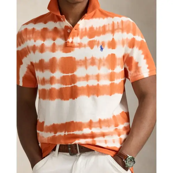 Ralph Lauren Classic Fit Tie-dye Mesh Polo Shirt