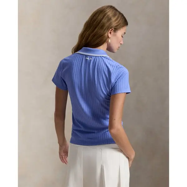 Ralph Lauren Slim Fit Rib-knit Cricket Polo Shirt