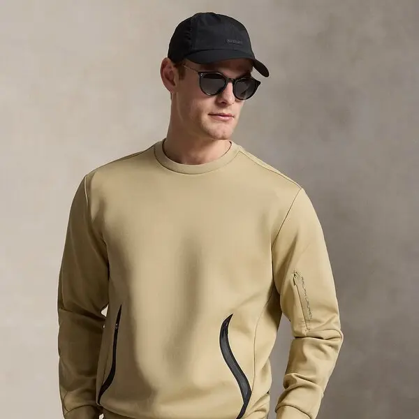 Ralph Lauren Performance Double-knit Sweatshirt - Classic Khaki