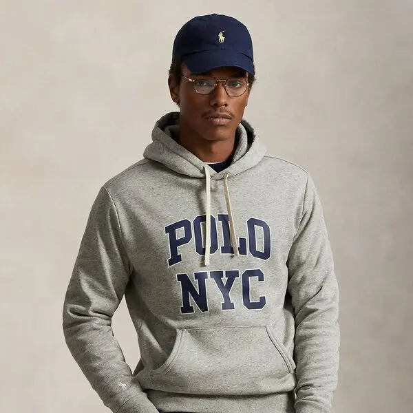 Ralph Lauren Graphic Fleece Hoodie - Loft Heather