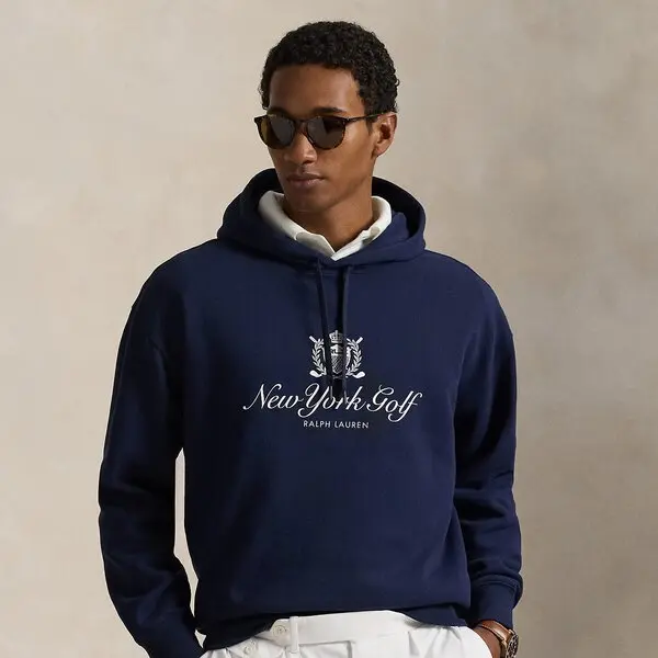 Ralph Lauren Graphic Fleece Hoodie - Refined Navy