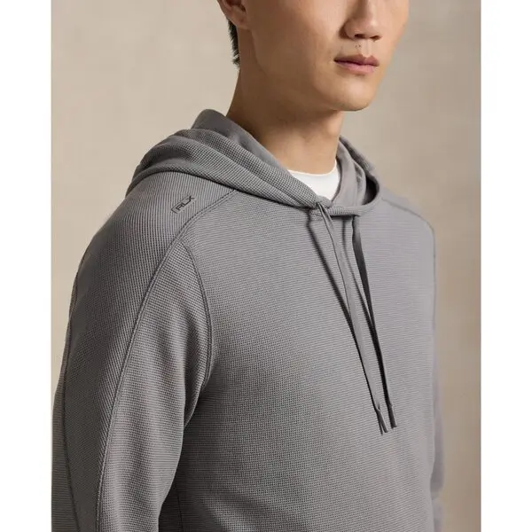 Ralph Lauren Performance Waffle-knit Hoodie - Perfect Grey