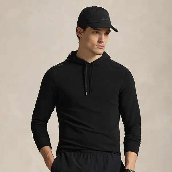 Ralph Lauren Performance Waffle-knit Hoodie - Polo Black