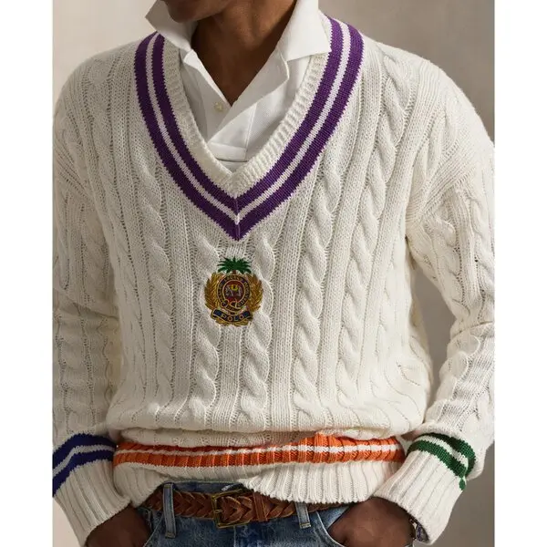 Ralph Lauren Embroidered Cricket Sweater