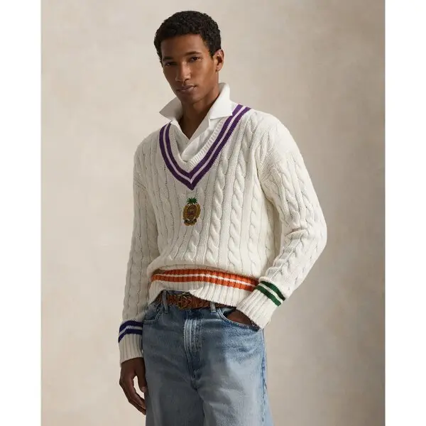 Ralph Lauren Embroidered Cricket Sweater