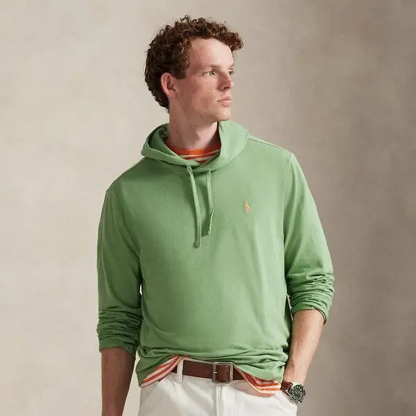 Ralph Lauren Hooded Jersey T-shirt - Outback Green