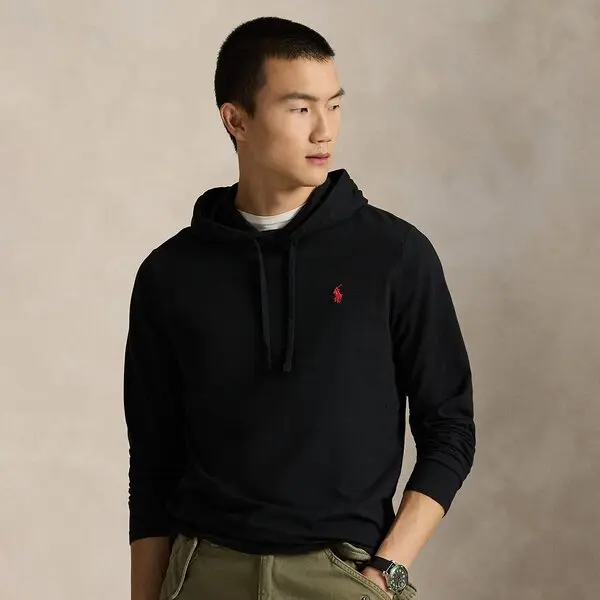 Ralph Lauren Hooded Jersey T-shirt - Polo Black