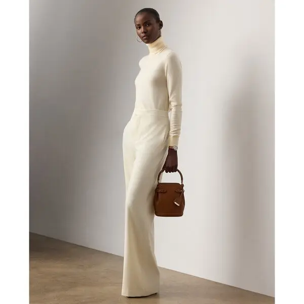Ralph Lauren Cashmere Turtleneck Sweater - Lux Cream