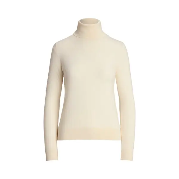 Ralph Lauren Cashmere Turtleneck Sweater - Lux Cream