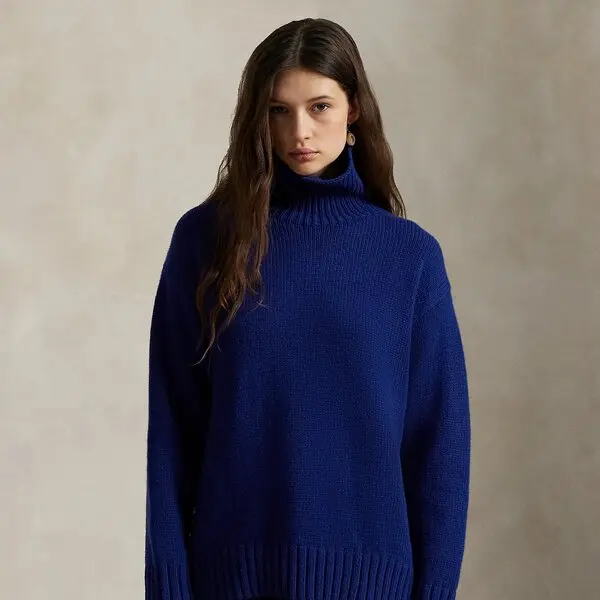 Ralph Lauren Wool-cashmere Turtleneck Sweater - Winter Night Navy