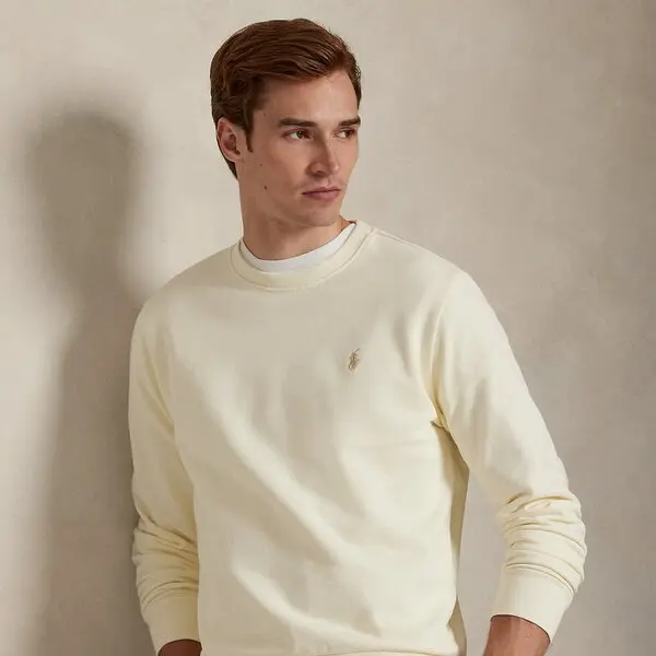 Ralph Lauren Loopback Fleece Sweatshirt - Clubhouse Cream