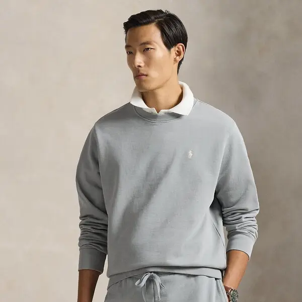 Ralph Lauren Loopback Fleece Sweatshirt - Soft Grey