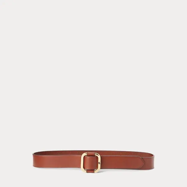 Ralph Lauren Lide-buckle Leather Belt - Cuoio
