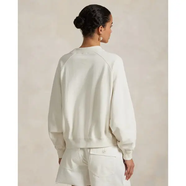 Ralph Lauren Logo Flag French Terry Crewneck