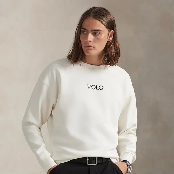 Ralph Lauren Relaxed Fit Double-knit Sweatshirt - Deckwash White