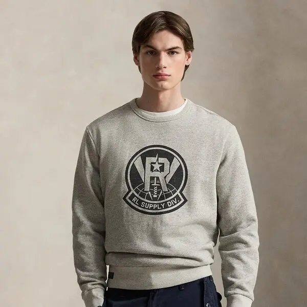Ralph Lauren Graphic Fleece Sweatshirt - Loft Heather
