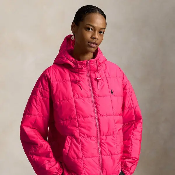 Ralph Lauren Insulated Hooded Jacket - Wild Raspberry