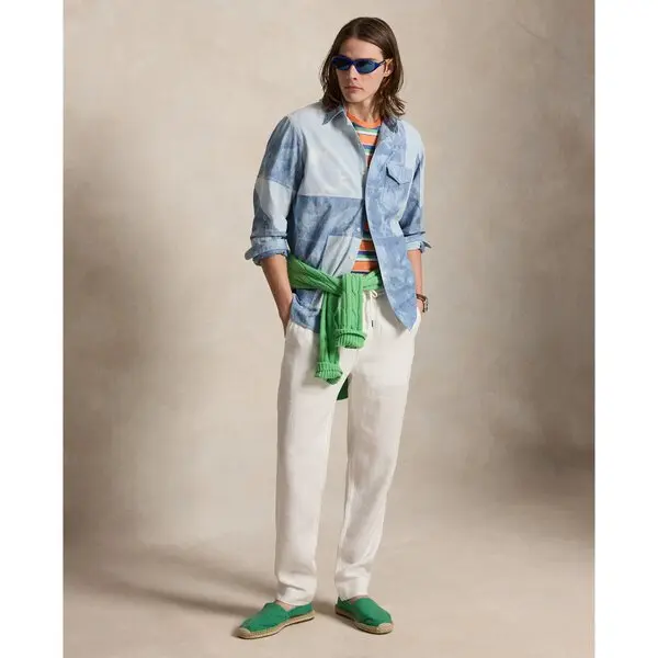 Ralph Lauren Classic Fit Patchwork Chambray Shirt